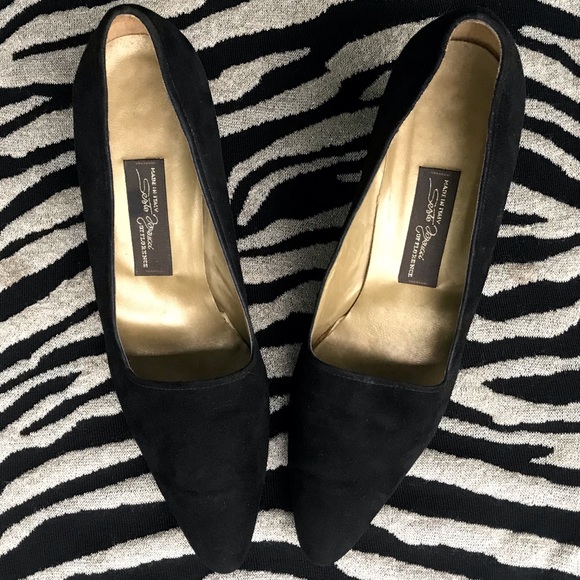 Sesto Meucci | Shoes | Sesto Meucci Of Florence Vintage Black Suede ...